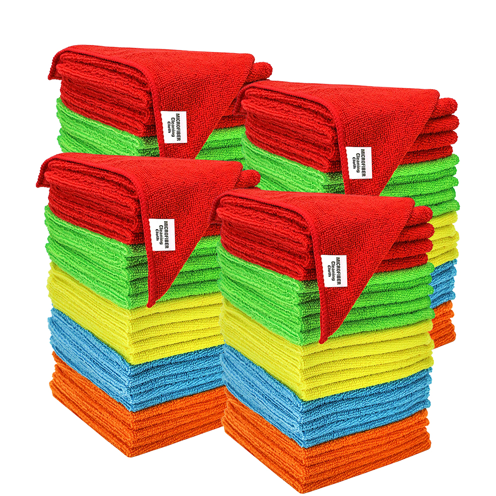 ប្រទេសចិន Custom Color Microfiber Absorbent Kitchen Cleaning Cloth ...