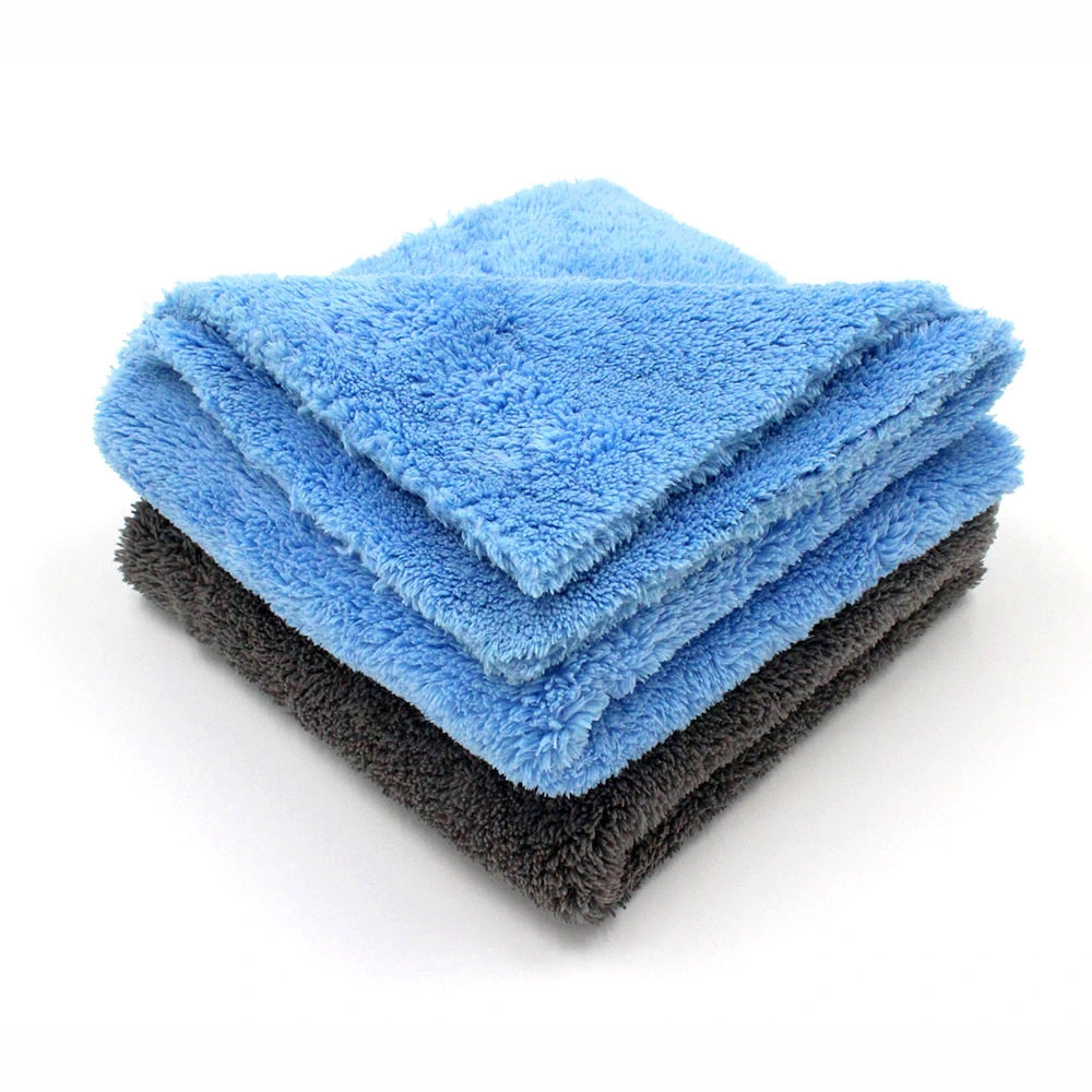 China Soft Cleaning Cloth Plush 16×16 350 gsm Edgeless Microfiber Auto ...